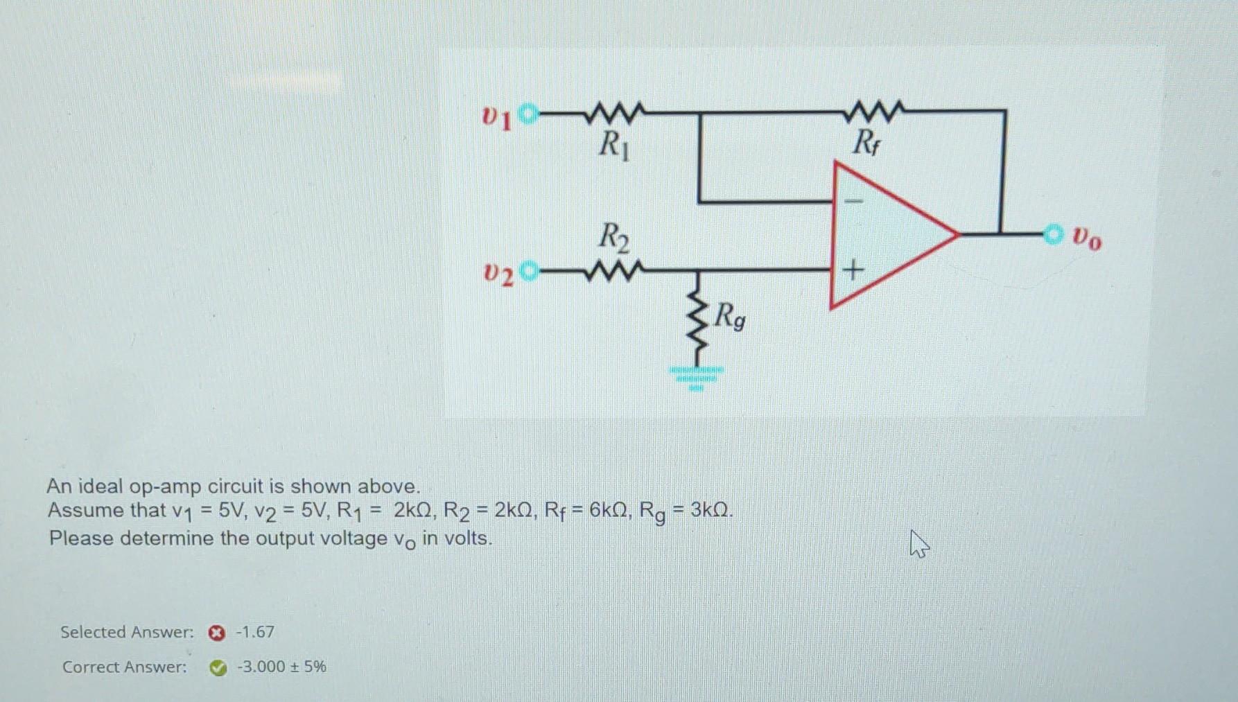 Solved 010 M R₁ R₂ 020-WWW An ideal op-amp circuit is shown | Chegg.com