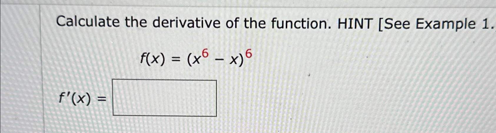 Solved Calculate the derivative of the function. HINT [See | Chegg.com