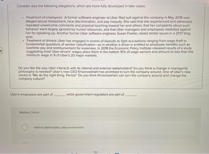 Solved Saved Help Save & Exit Subm Uber Continuing | Chegg.com