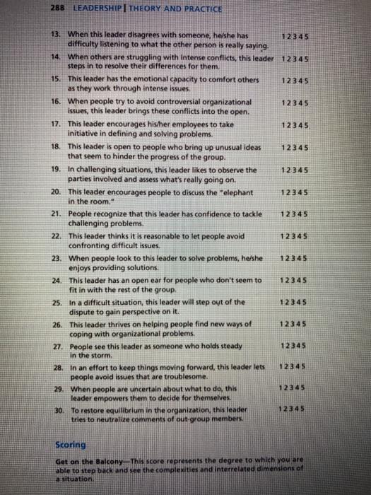 Solved Complete the Adaptive Leadership Questionnaire. | Chegg.com