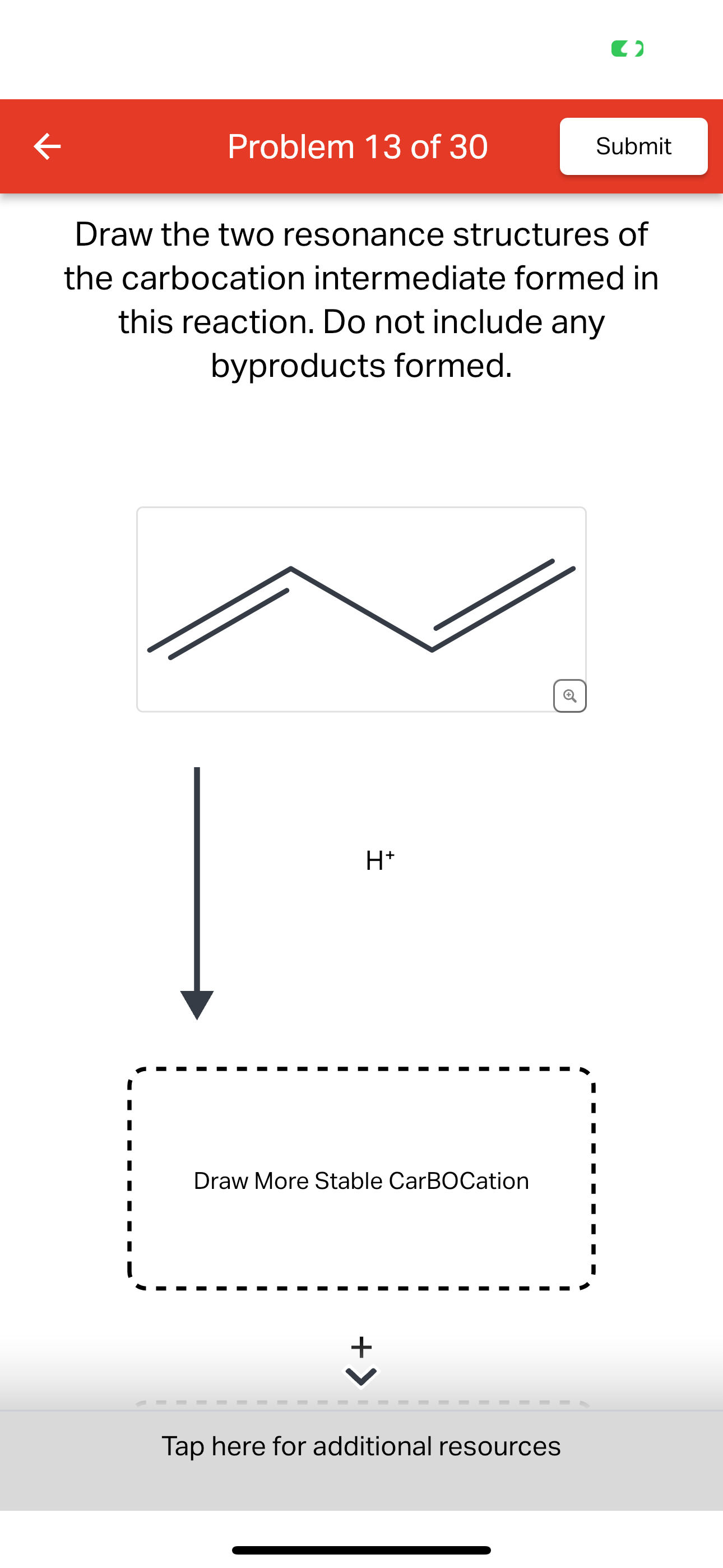 Solved (2)Problem 13 ﻿of 30Draw the two resonance structures | Chegg.com