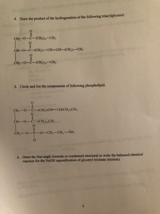 Solved 3. Draw the line-angle formula or condensed | Chegg.com