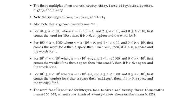 Solved Numbers to Strings ⇒ Implement a static String | Chegg.com Solved Numbers to Strings ⇒ Implement a static String | Chegg.com