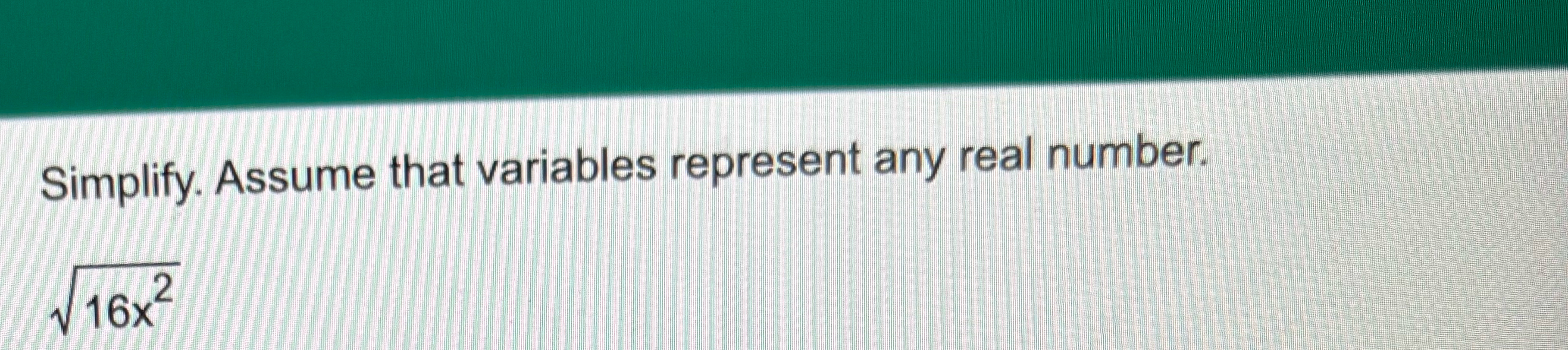 Solved Simplify. Assume that variables represent any real | Chegg.com