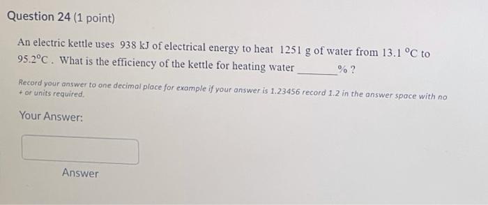 Solved Question 23 (1 point) A thermite reaction is a highly | Chegg.com