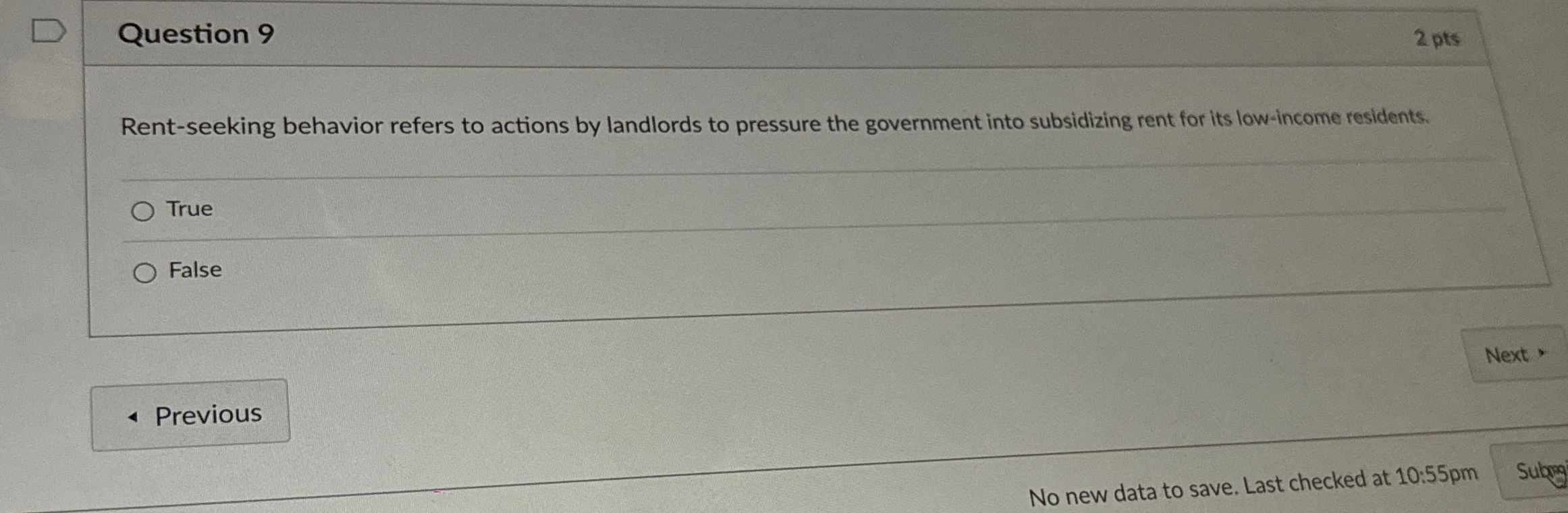 Solved Question 92 ﻿ptsRent-seeking behavior refers to | Chegg.com