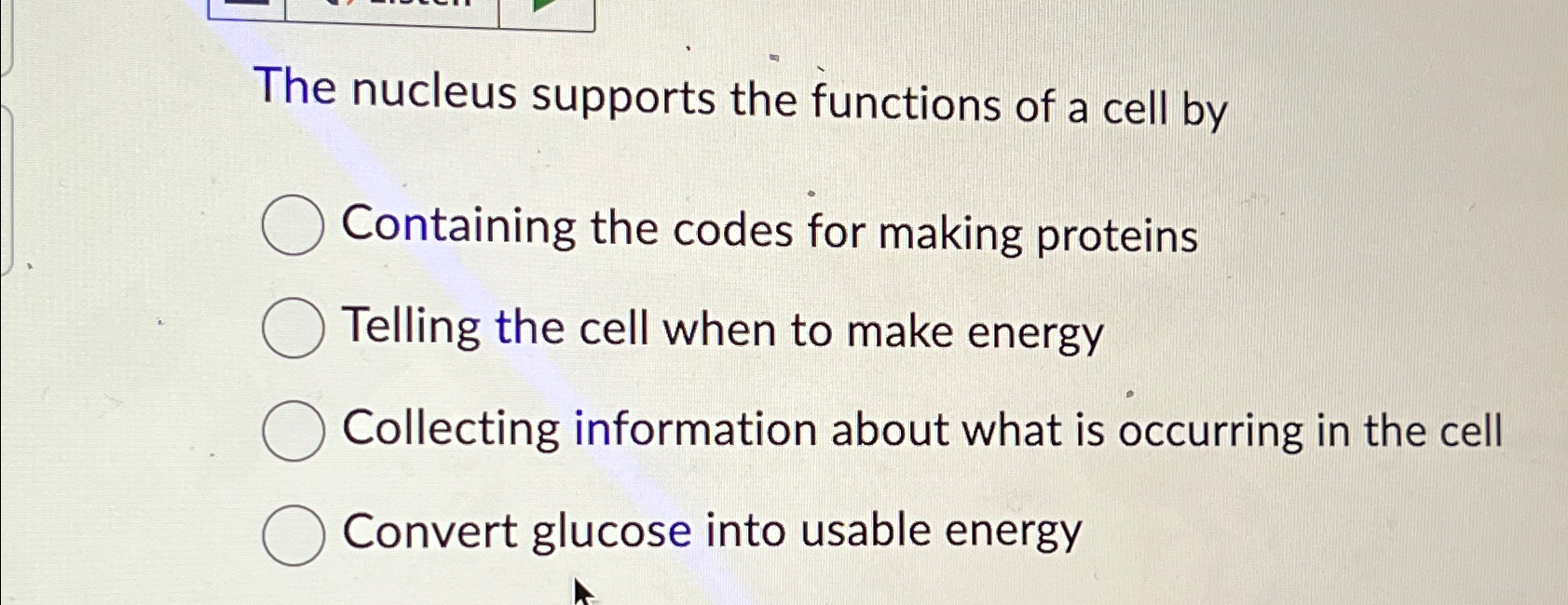 Solved The nucleus supports the functions of a cell | Chegg.com