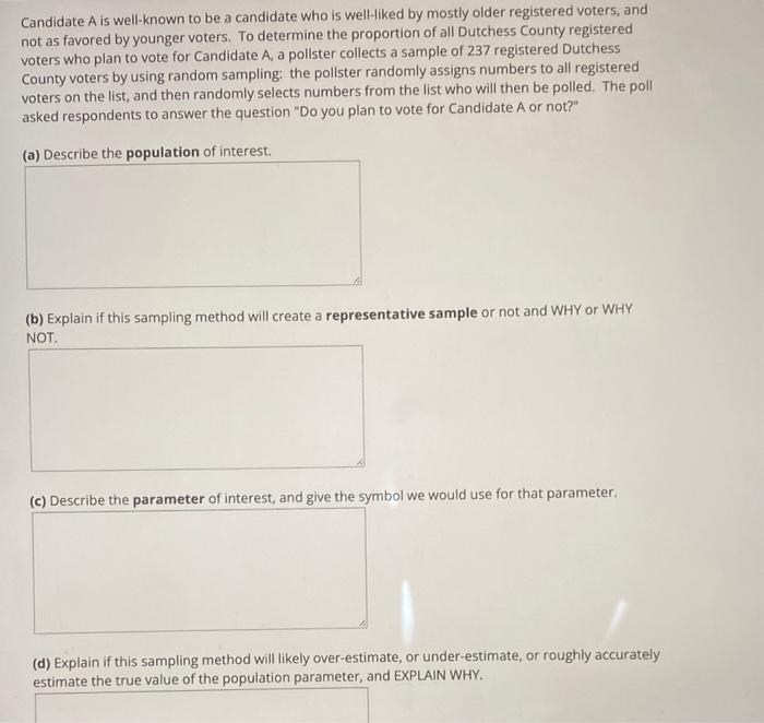 Solved Candidate A is well-known to be a candidate who is | Chegg.com