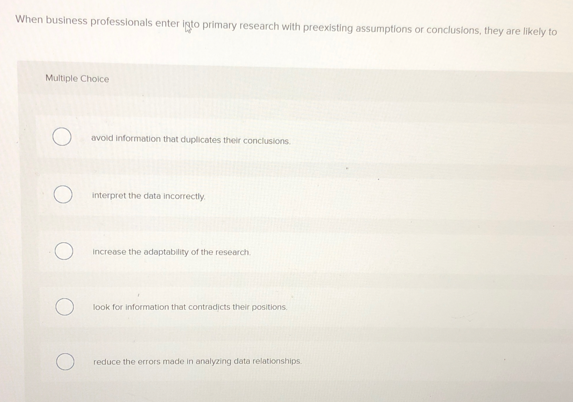 Solved When business professionals enter ipto primary | Chegg.com