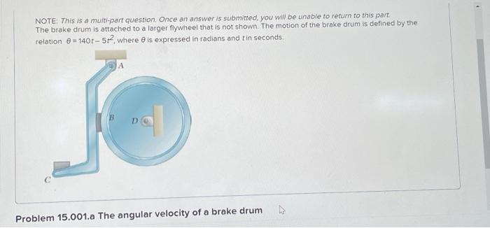 find angular velocity at t=3s | Chegg.com