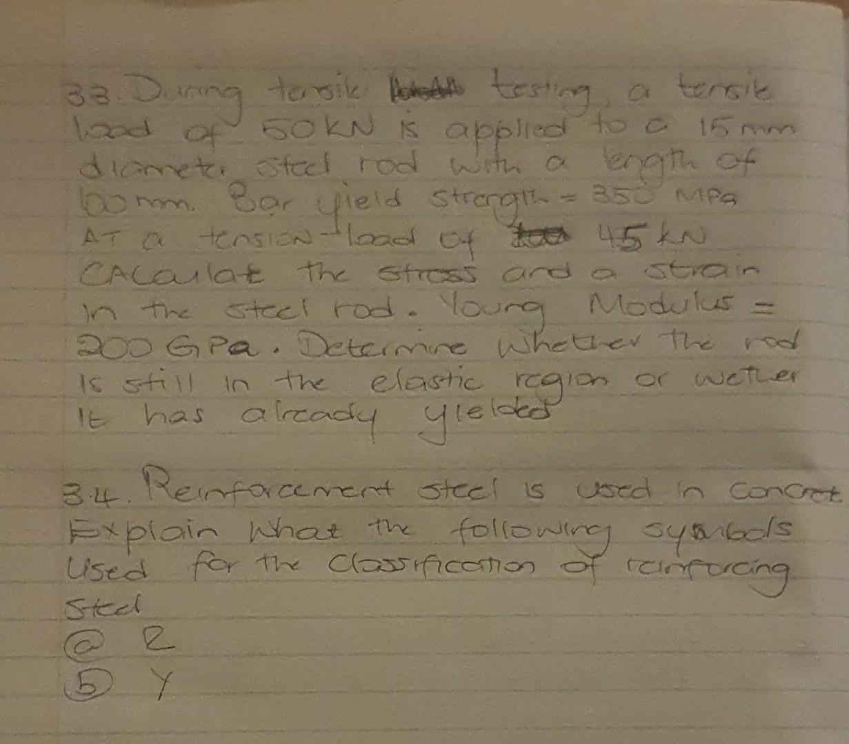 [Solved]: 33. Diring tarik buat testing, a tensie loed