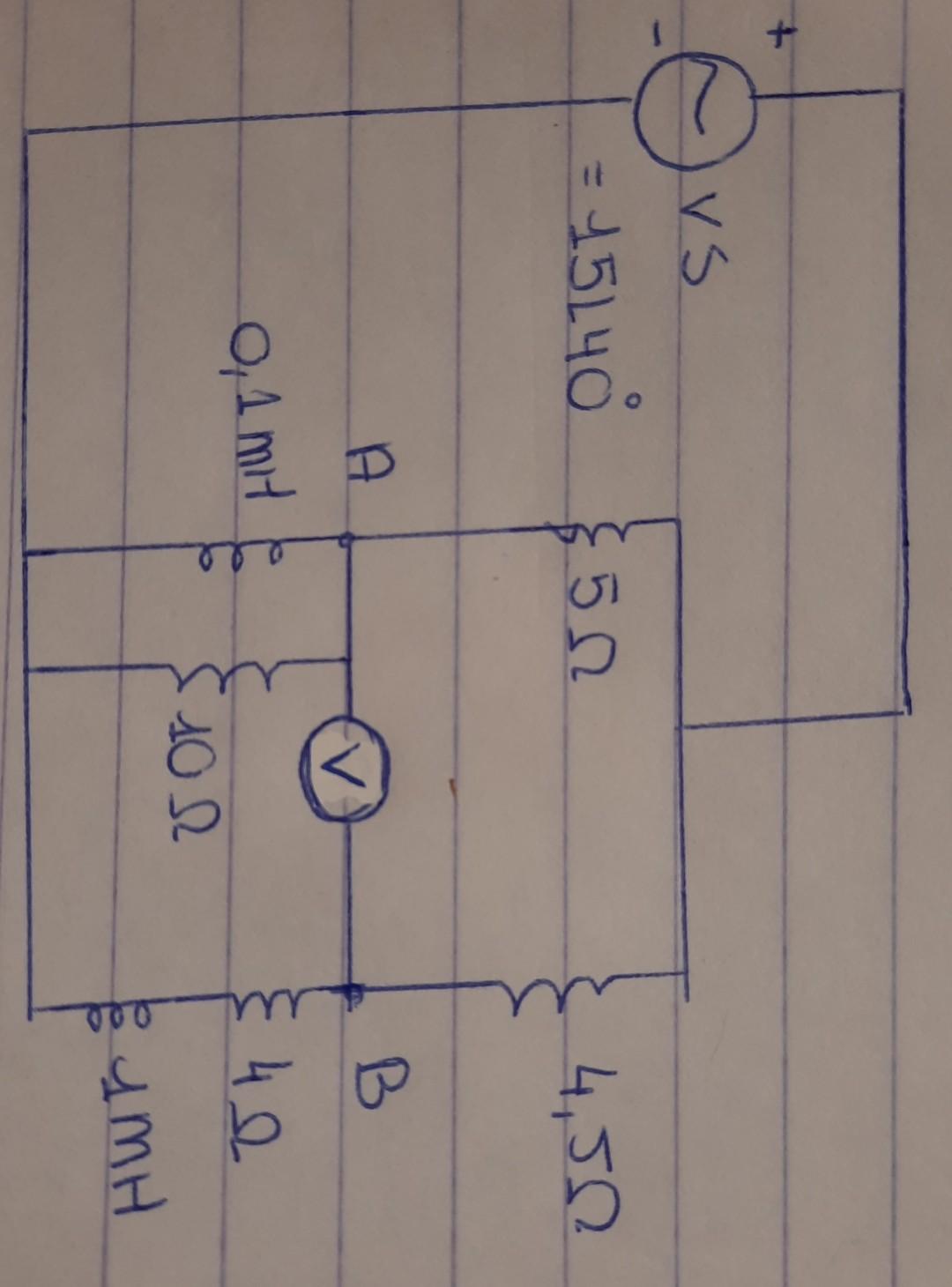 Solved given is an unbalanced AC bridge with an voltage | Chegg.com