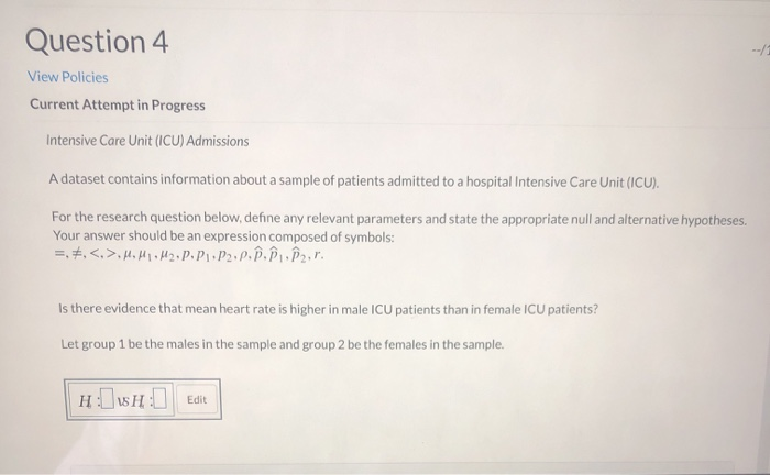 Solved Question 4 -- View Policies Current Attempt in | Chegg.com