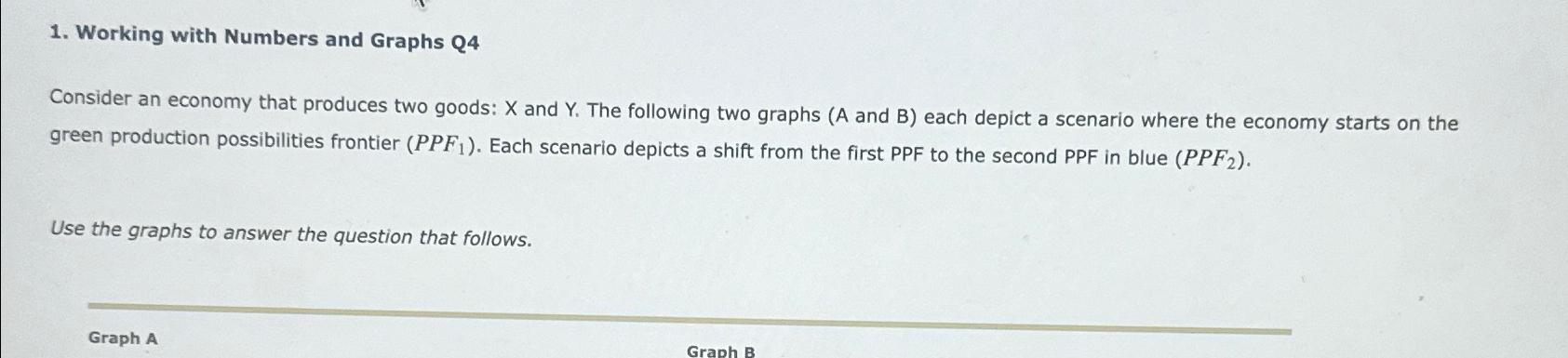 Solved Working with Numbers and Graphs Q4Consider an economy | Chegg.com