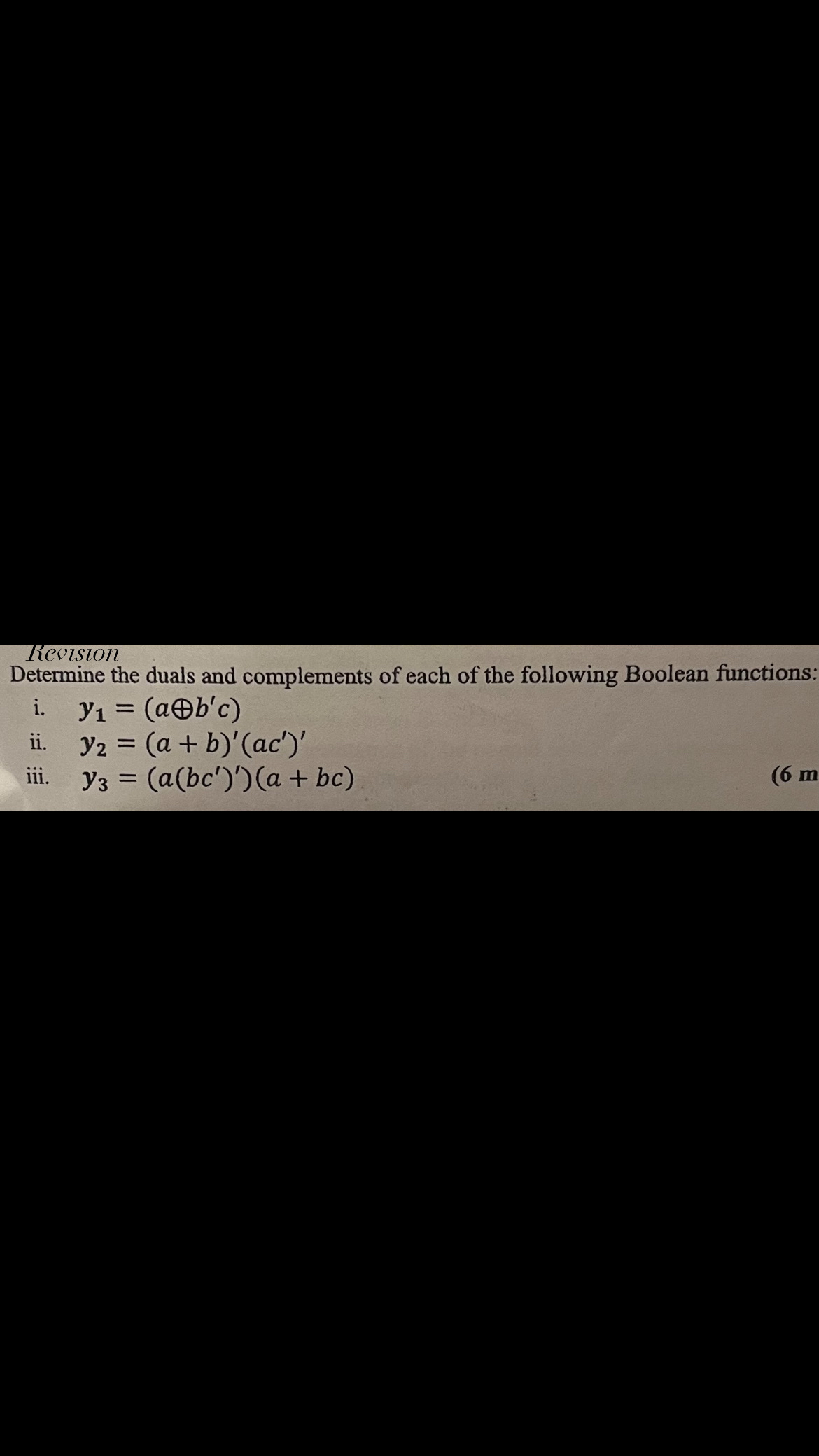 Solved RevisionDetermine the duals and complements of each | Chegg.com