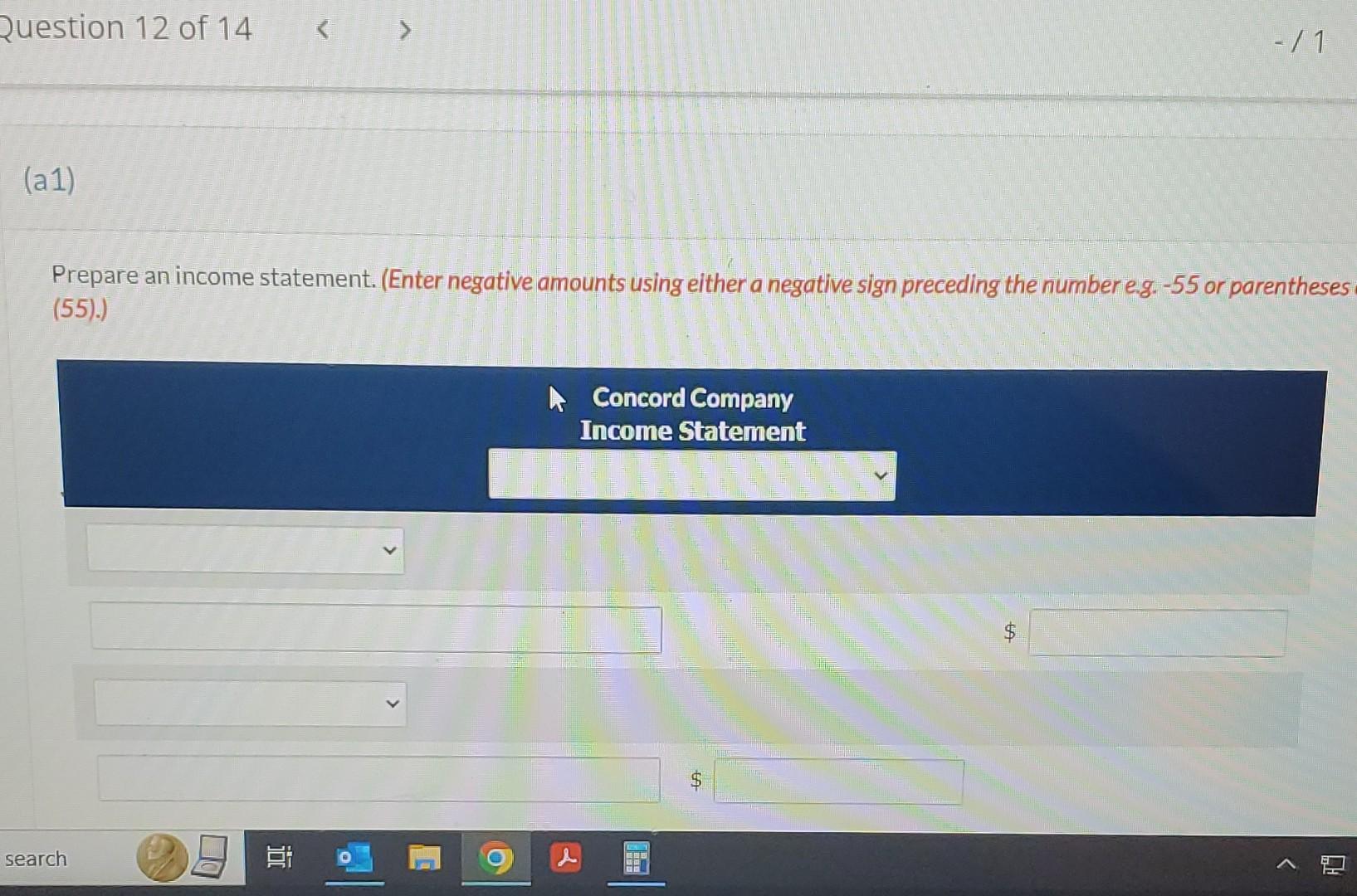 Solved Current Attempt in Progress The adjusted trial | Chegg.com