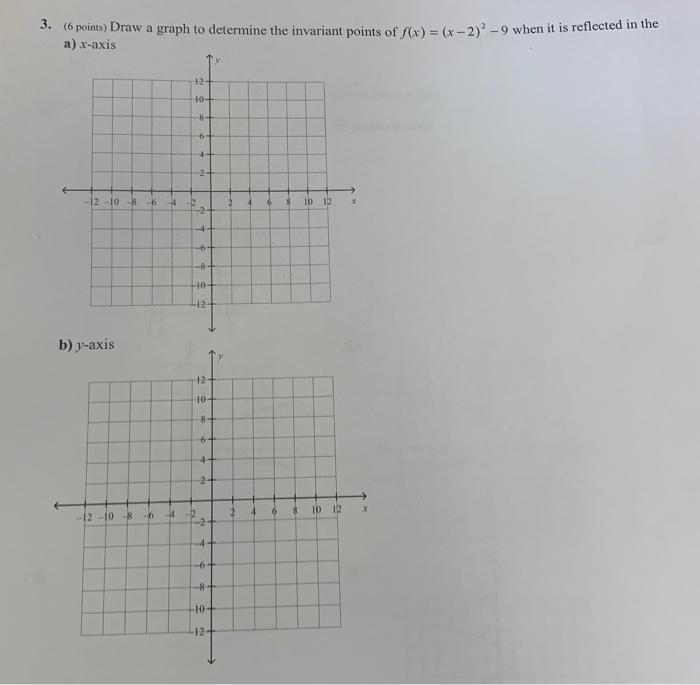 Solved 3. (6 points) Draw a graph to determine the invariant | Chegg.com