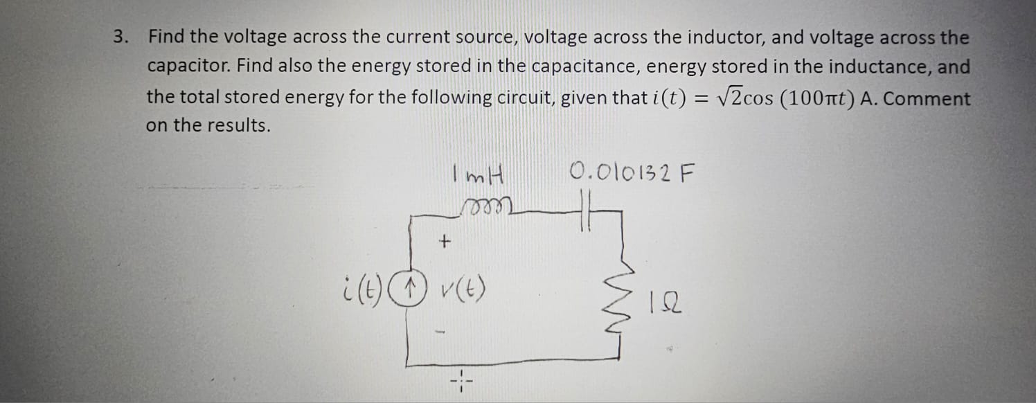 Solved Find the inductors' currents and the voltage across | Chegg.com