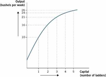 Solved This graph portrays the production function of a | Chegg.com