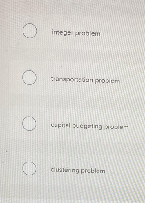Solved An Integer Programming Model Which Involves Selection