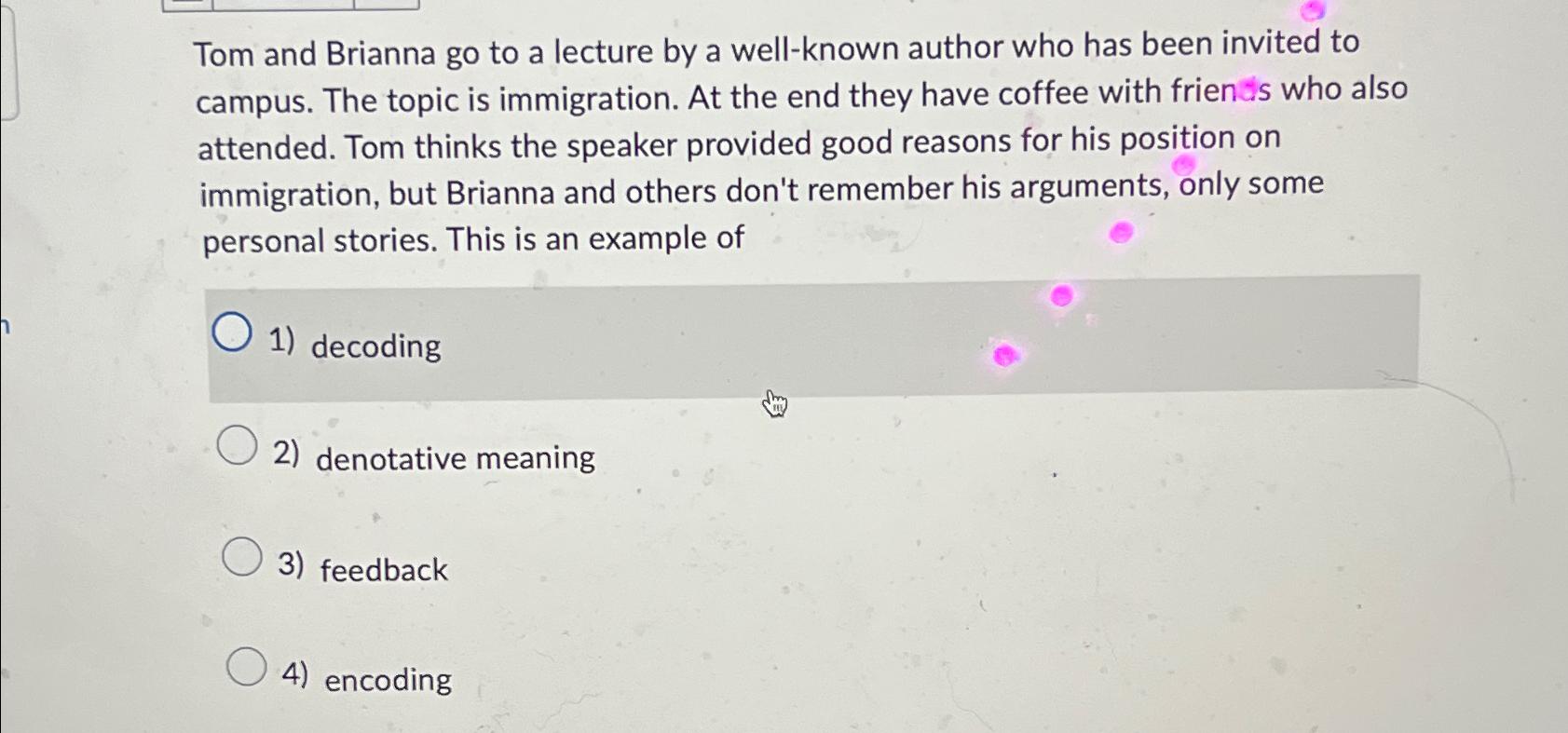 Solved Tom and Brianna go to a lecture by a well-known | Chegg.com