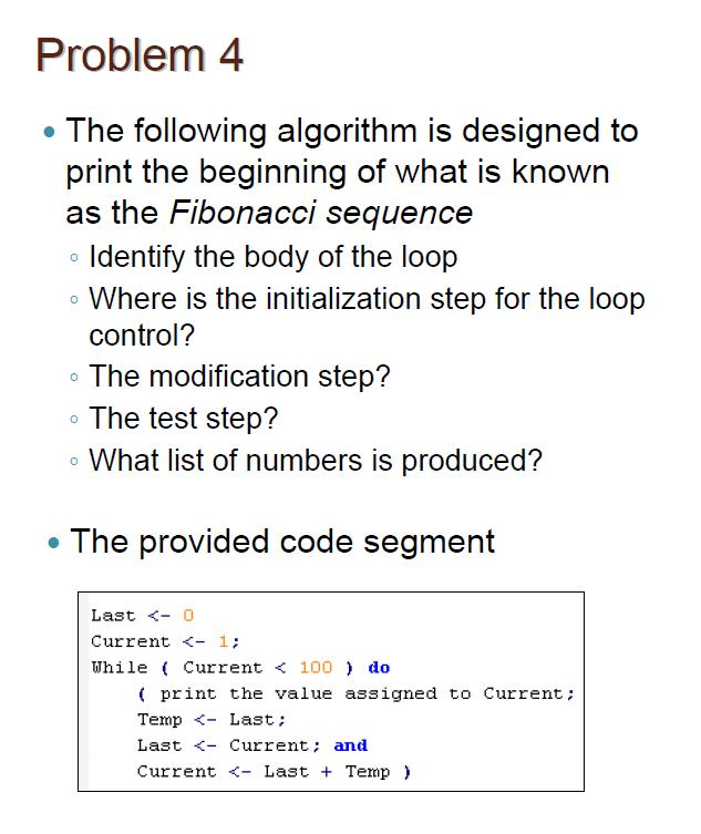 Solved The Following Algorithm Is Designed To Print The 8364
