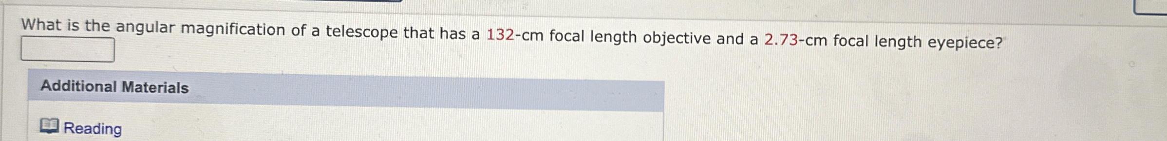Solved What is the angular magnification of a telescope that | Chegg.com