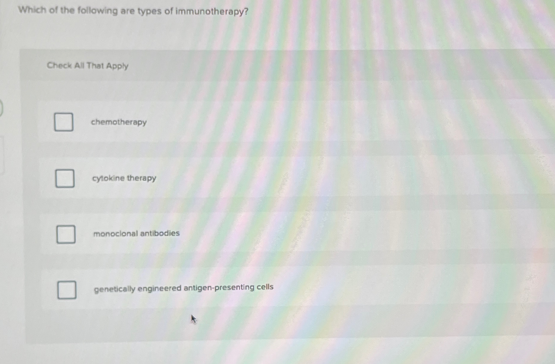 Solved Which of the following are types of | Chegg.com