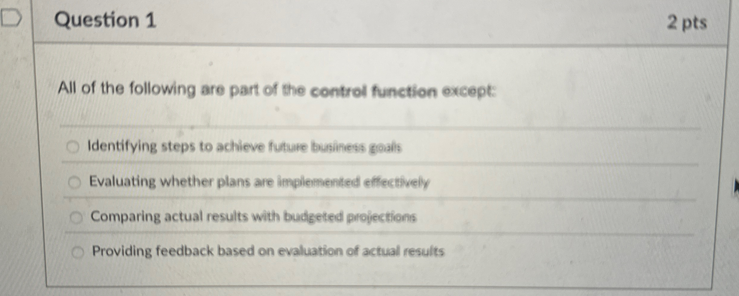 Solved Question 1All of the following are part of the | Chegg.com