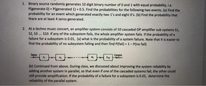 Solved Binary Source Randomly Generates 10 Digit Binary 3495
