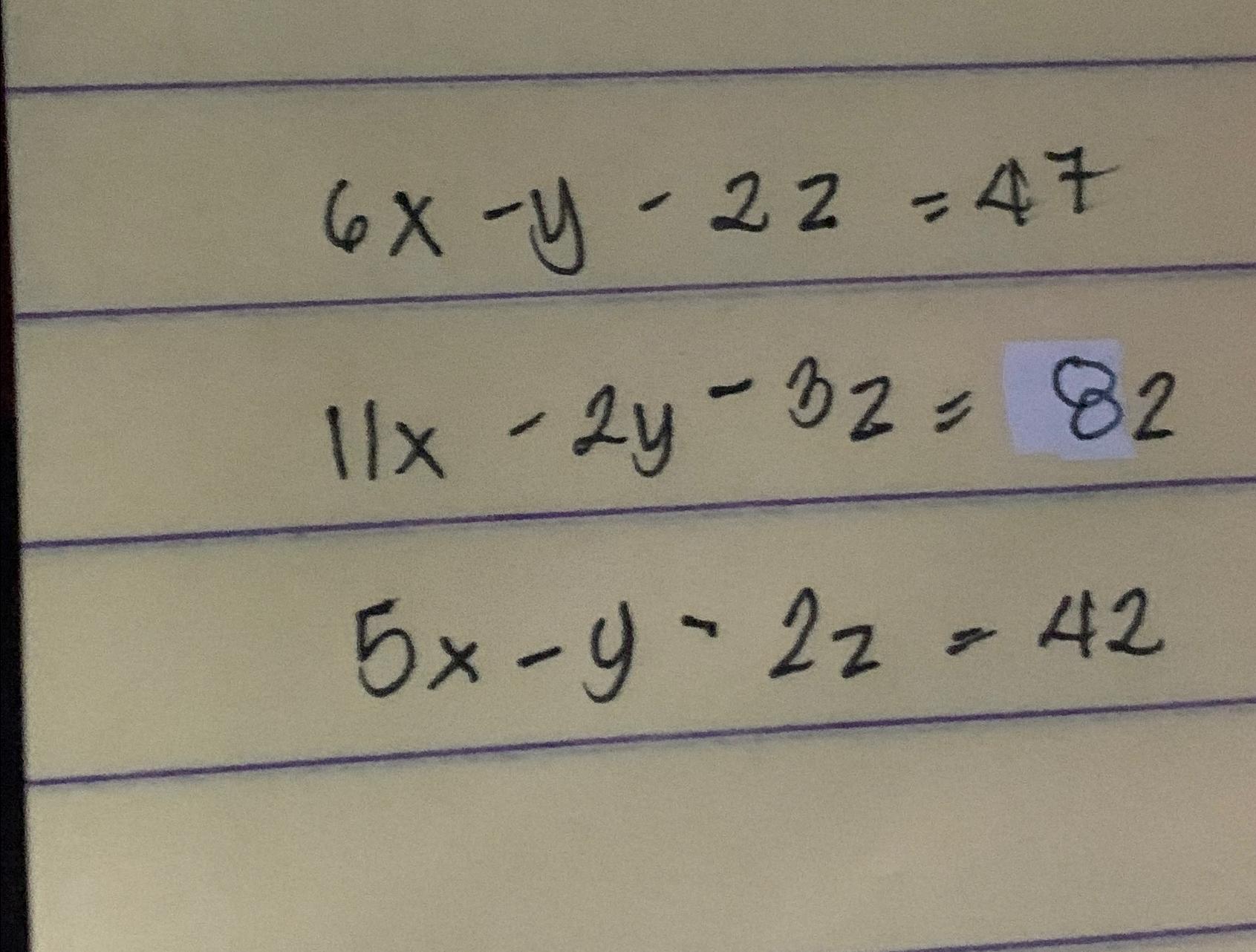 Solved Solve Using Cramers 