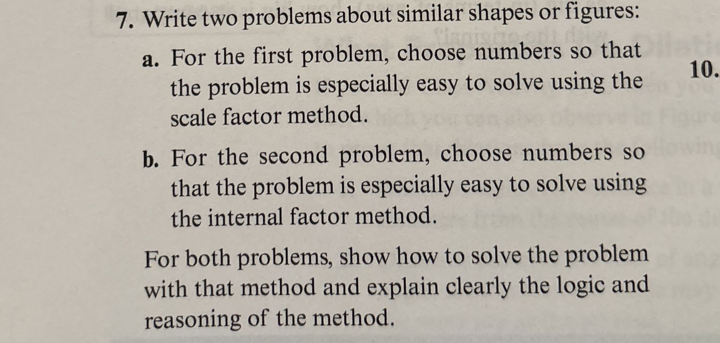 Solved Write two problems about similar shapes or figures:a. | Chegg.com