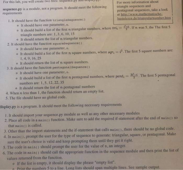 Solved create 2 python programs where the eqautions are:tri | Chegg.com