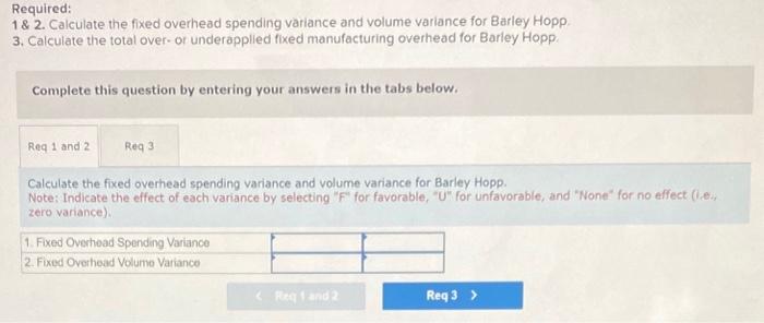 Solved PA9-2 (Algo) Calculating Fixed Manufacturing Overhead | Chegg.com