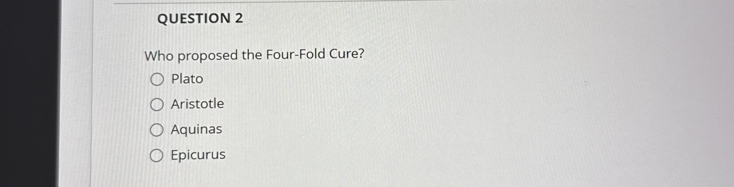 Solved QUESTION 2Who proposed the Four-Fold | Chegg.com