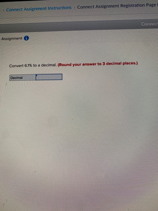 Solved > Connect Assignment Instructions > Connect | Chegg.com