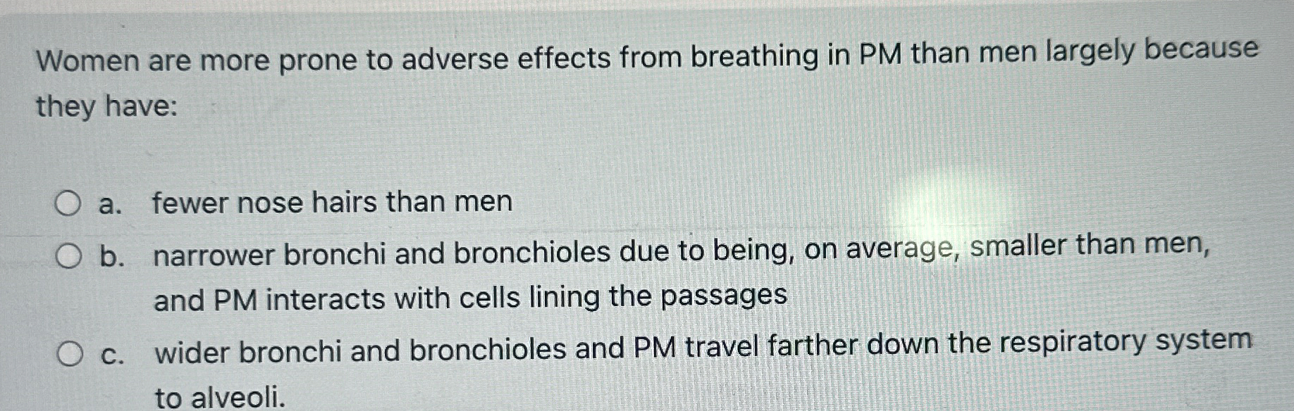 Solved Women are more prone to adverse effects from | Chegg.com
