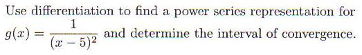Solved Use differentiation to find a power series | Chegg.com