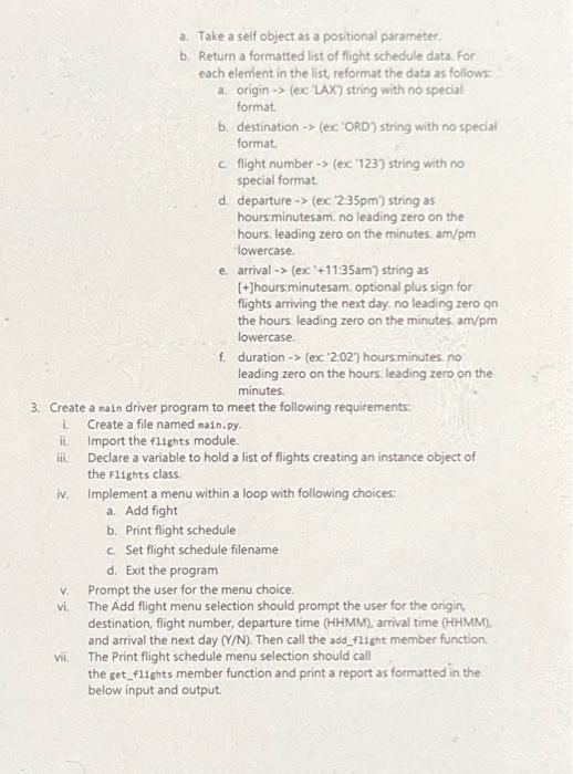 Solved Create a flights module to meet the following | Chegg.com