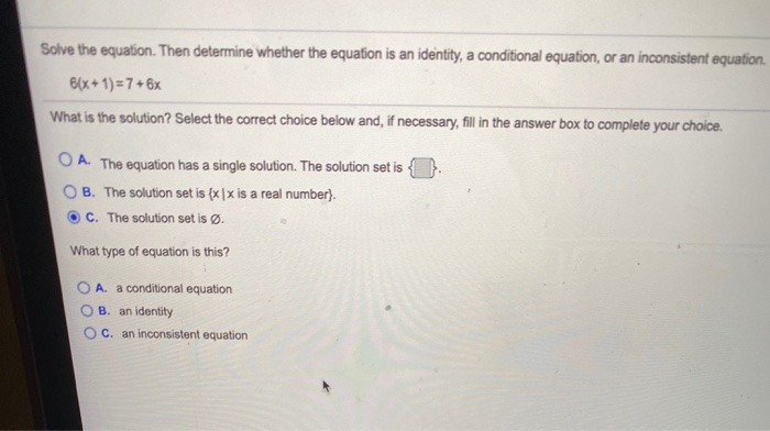 Solved Solve The Equation Then Determine Whether The