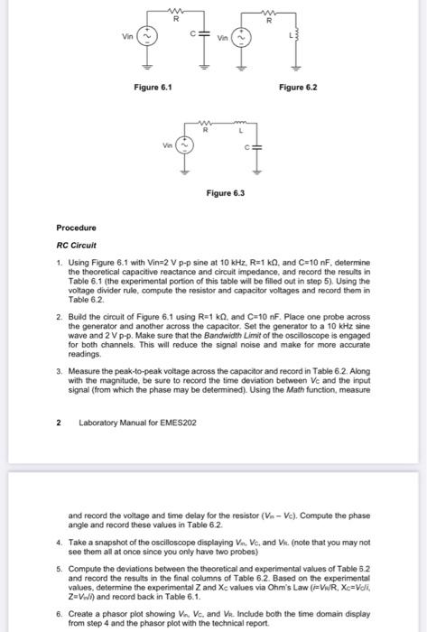 Solved Figure 6.1 Figure 6.2 -07-07 1 Figure 6.3 Procedure | Chegg.com