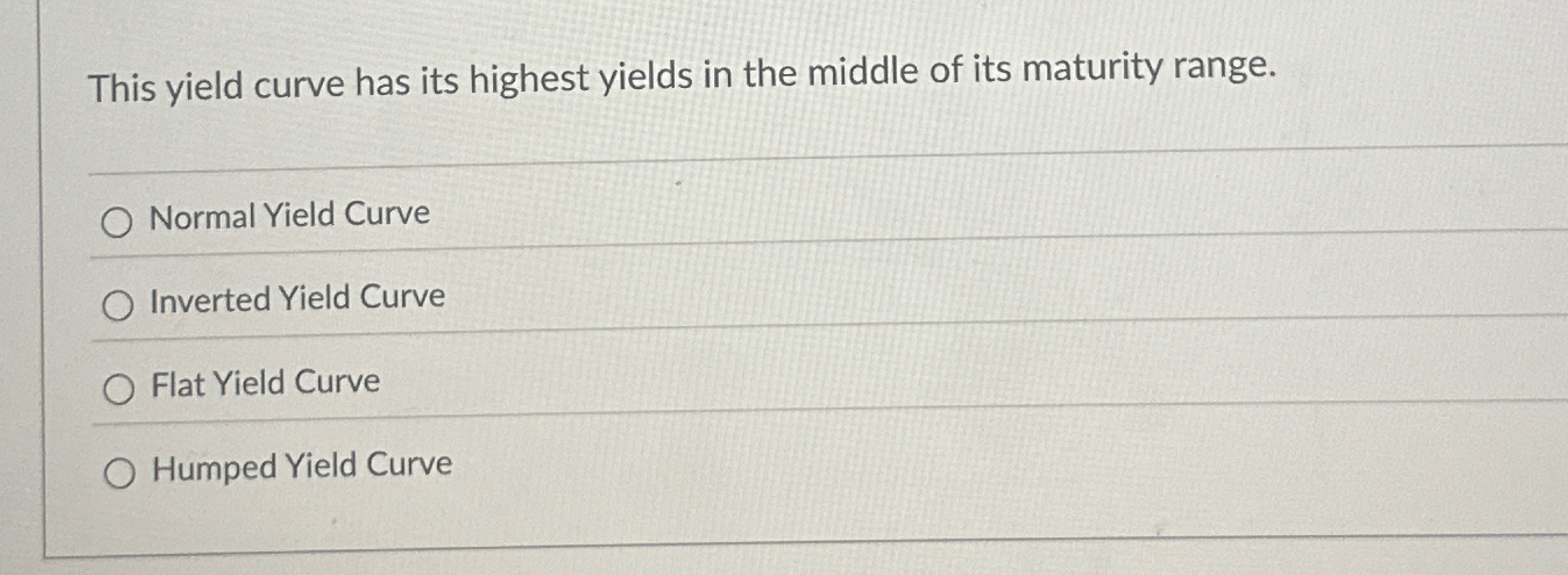 High Quality SOLUTION -36xThis yield curve has its highest yields in the | Chegg.com