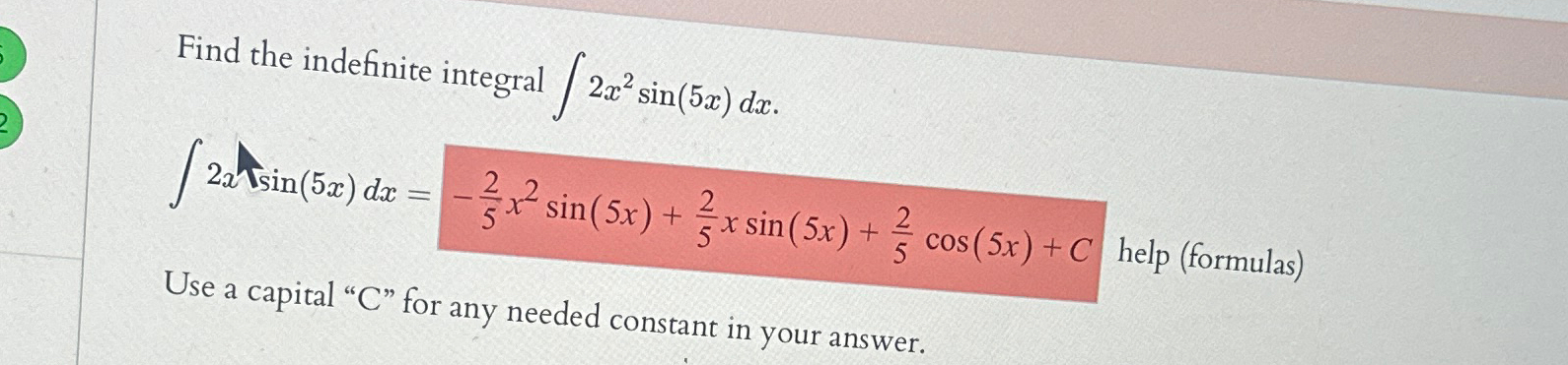 Solved Find the indefinite integral | Chegg.com