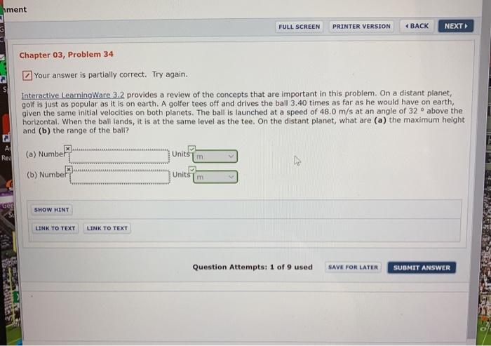 Solved hment FULL SCREEN PRINTER VERSION « BACK NEXT Chapter | Chegg.com