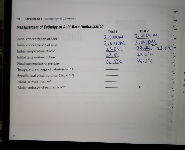 Solved EXERCISE 6 NAME LAB SECTION DATE Report Measurement | Chegg.com