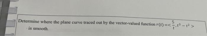 Solved 5 Determine where the plane curve traced out by the | Chegg.com