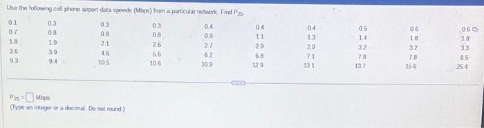 Solved P25= Mops (Type an inleges or a decimal. Do not | Chegg.com