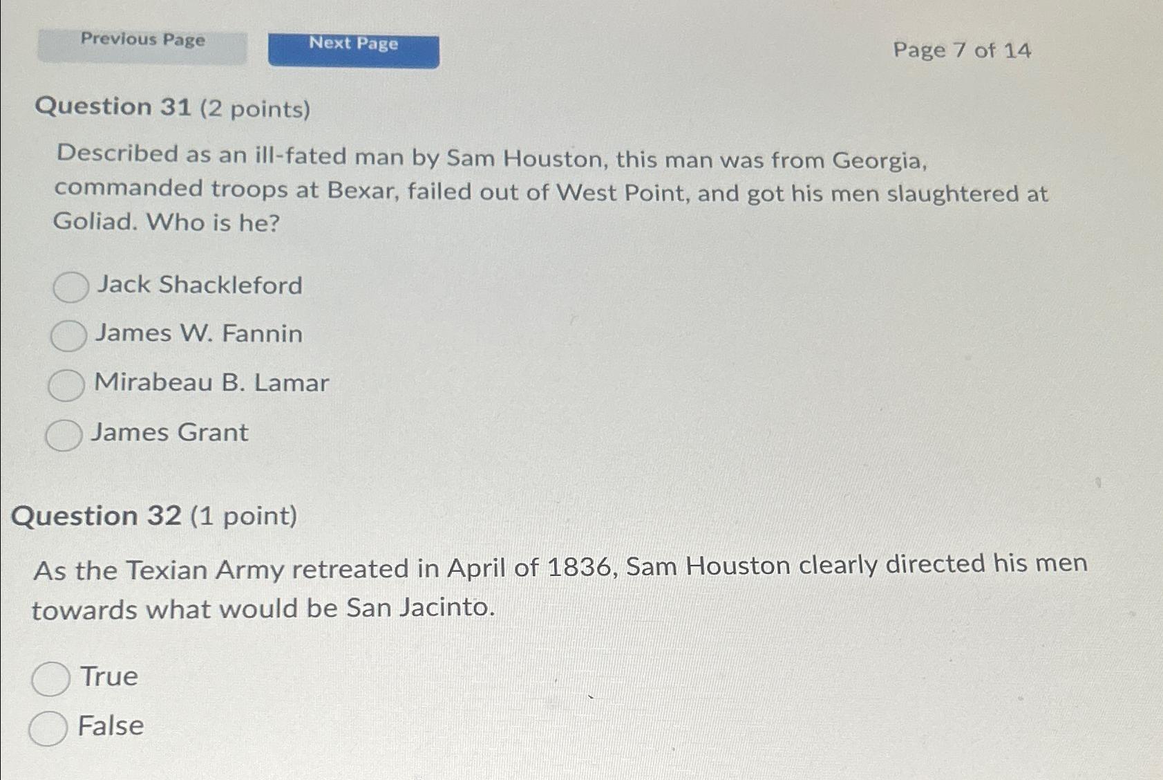 Solved Previous PagePage 7 of 14Question 31 (2 | Chegg.com Solved Previous PagePage 7 of 14Question 31 (2 | Chegg.com