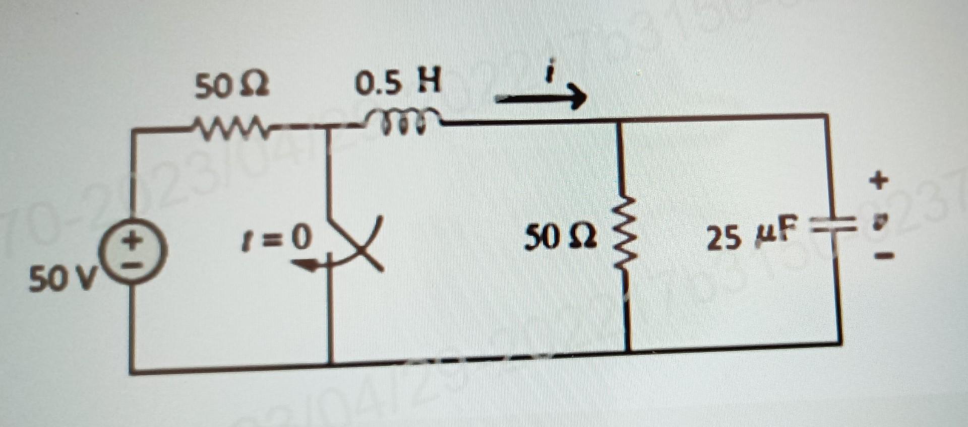 Solved The circuit shown was in steady state condition. The | Chegg.com