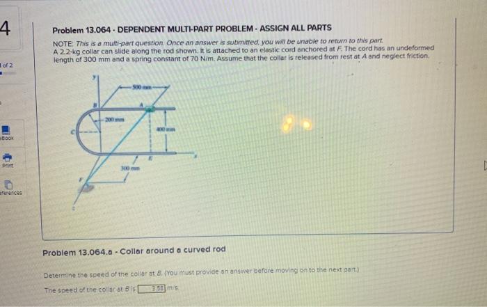 Solved 4 Problem 13.064. DEPENDENT MULTI-PART PROBLEM - | Chegg.com